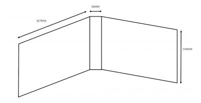 A4 Landscape PVC binder with 2 D ring mechanism