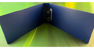 A4 Landscape PVC binder with 2 D ring mechanism